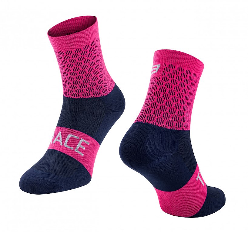 Čarape FORCE TRACE roze-plave L-XL 42-47