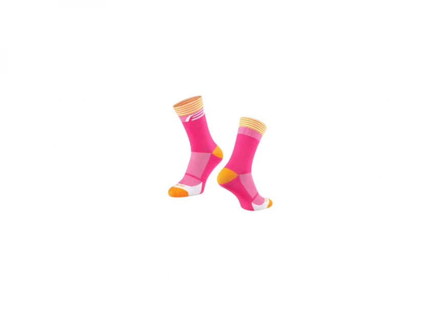 Čarape FORCE STREAK roze-narandžaste L-XL 42-46