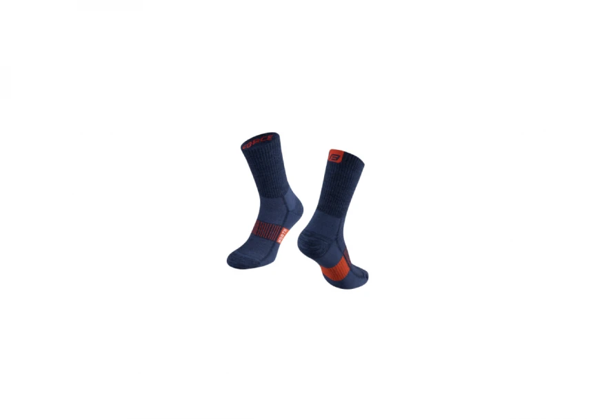 Čarape FORCE NORTH plavo-narandžaste L-XL 42-47