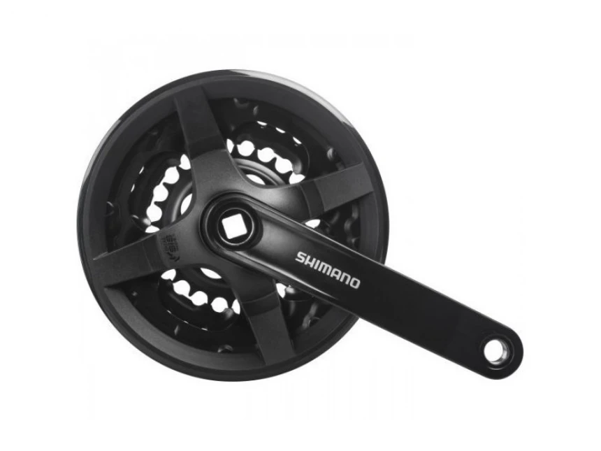 SHIMANO POGON SHIMANO TOURNEY FCTY301 42X34X24T KURBLA 150MM FOR REAR 6/7/8 BRZINA CG CHAINCASE COMPATIBLE INCL FIXING BOLT BLACK INDPACK EFCTY301K244CLB