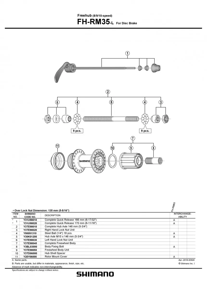 KONUS SHIMANO FHRM35 DESNI Y3TE98020 SHIMANO