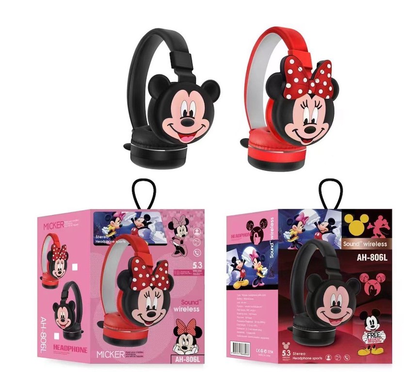 Bluetooth Decije Slusalice Disney