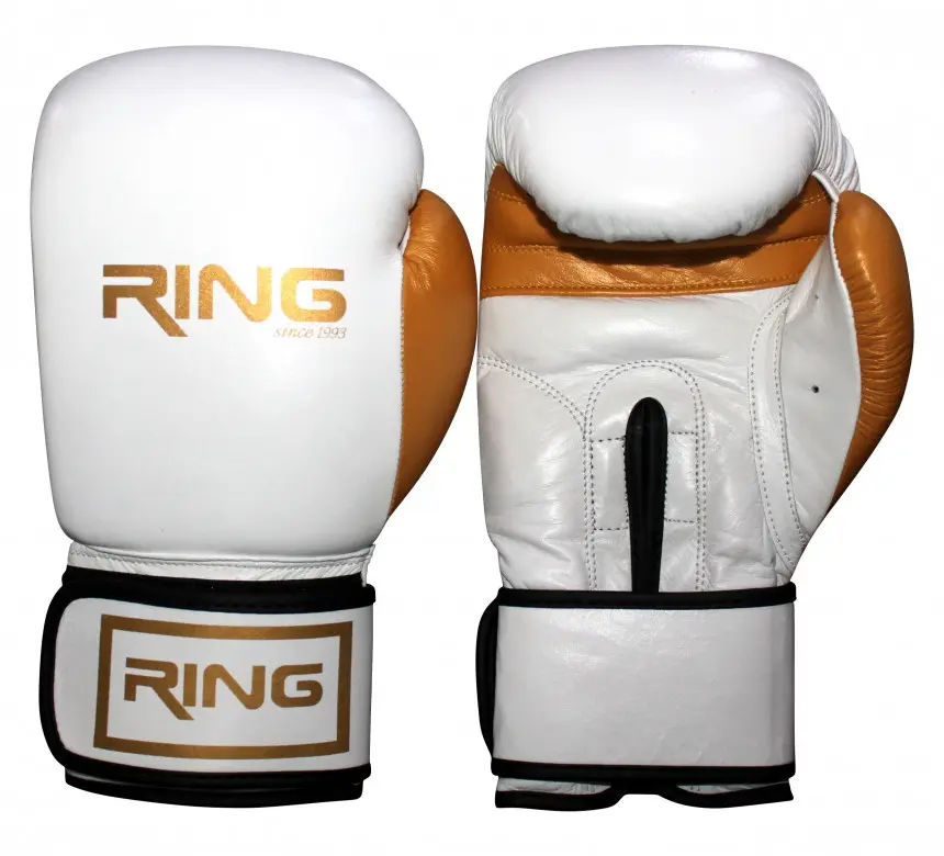 RING rukavice za boks 12 OZ kozne - RS 3211-12 white