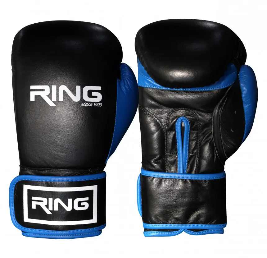 RING rukavice za boks 10 OZ kozne - RS 3211-10 blue