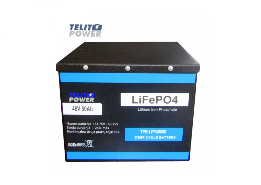 48V 50Ah TPB-LFP48050 LiFePO4 akumulator u metalnom kućištu