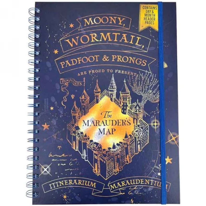 Harry Potter (Marauders Map) A4 Wiro Notebook