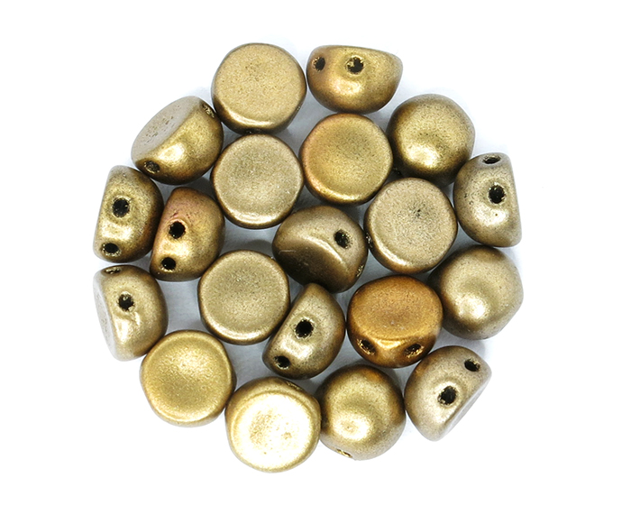 2-hole Cabochon K01610 Metallic Mix (10kom)