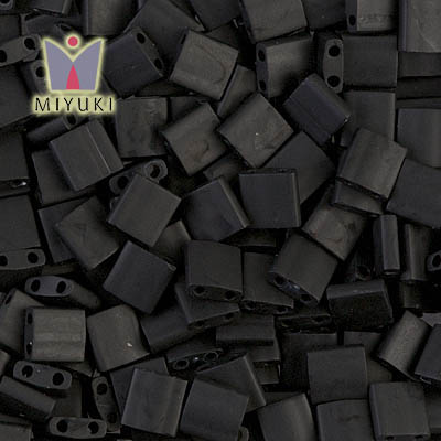 TL-0401F Miyuki Tila Beads – Matted Black (5gr)