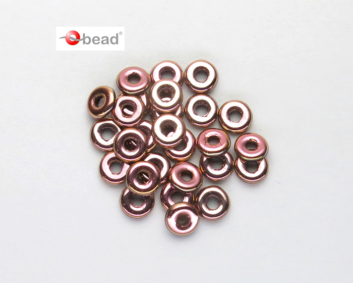 O-Bead 2x4mm 00030/27143 Crystal Full Capri Rose (2,5gr)