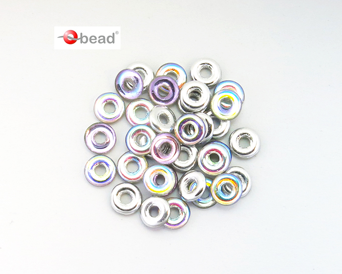 O-Bead 2x4mm 00030/98530 Crystal Silver Rainbow (2,5gr)