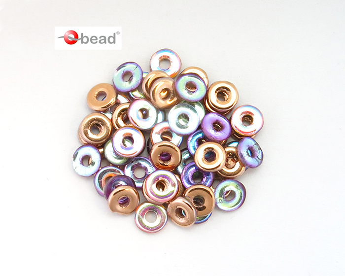 O-Bead 2x4mm 00030/98533 Crystal Copper Rainbow (2,5gr)