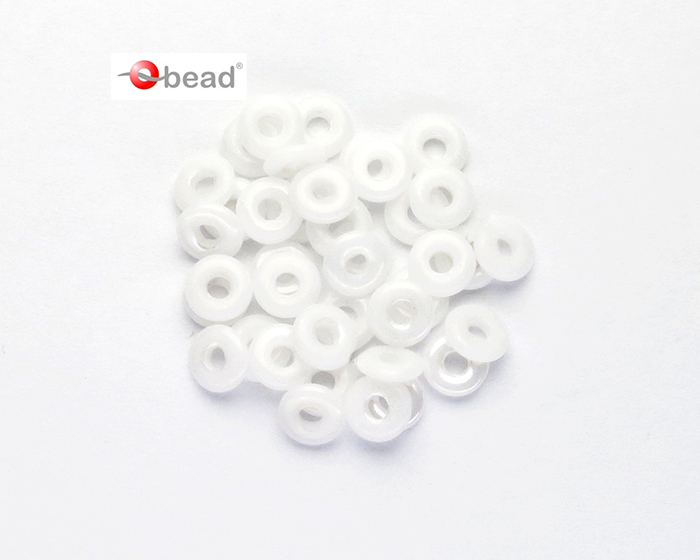 O-Bead 2x4mm 03000/20600 Chalk White Shimmer (2,5gr)