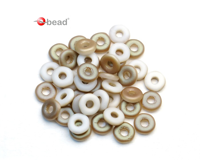 O-Bead 2x4mm 03000/22571 Chalk White Celsian Matted (2,5gr)