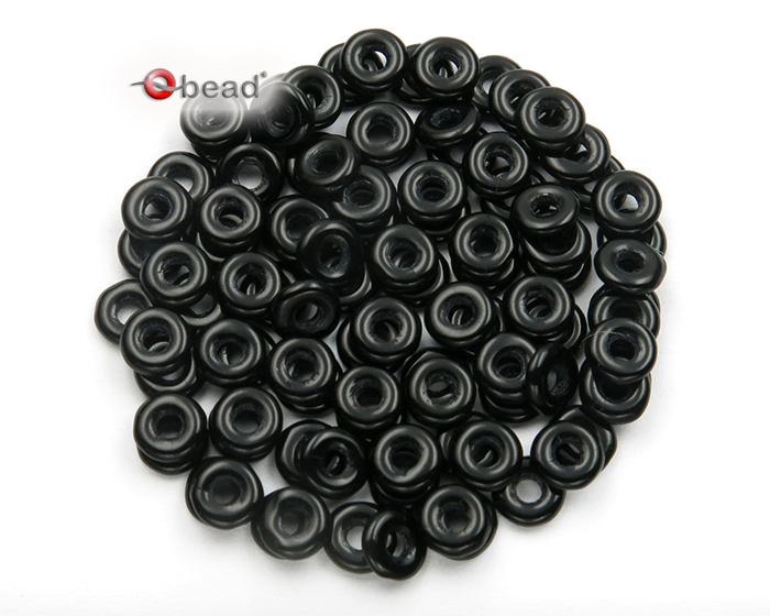 O-BEAD 2X4MM 23980 JET (2,5GR)