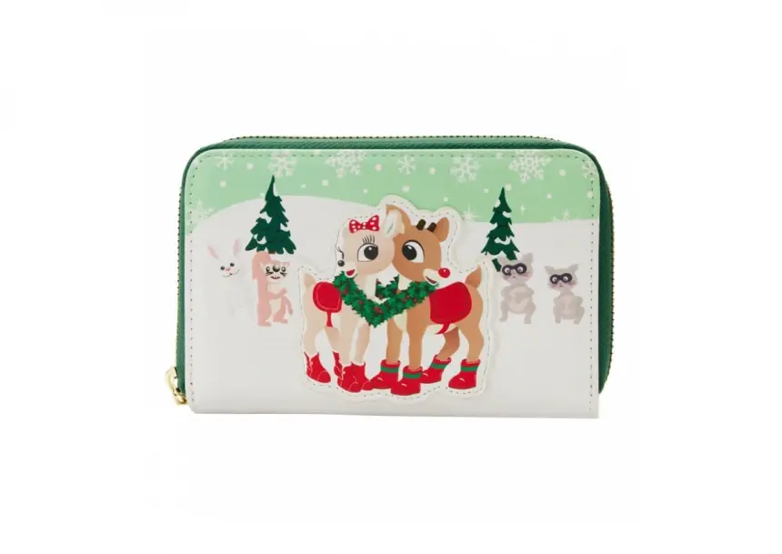 Rudolph Merry Couple Zip Around Wallet