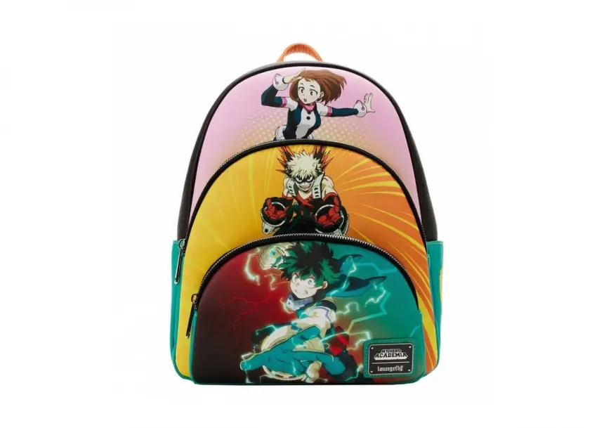 My Hero Academia Triple Pocket Scene Mini Backpack