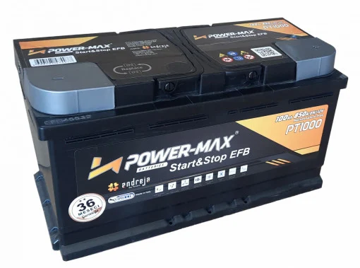 Power -Max PT1000, EFB Start&Stop, 100Ah, 850A