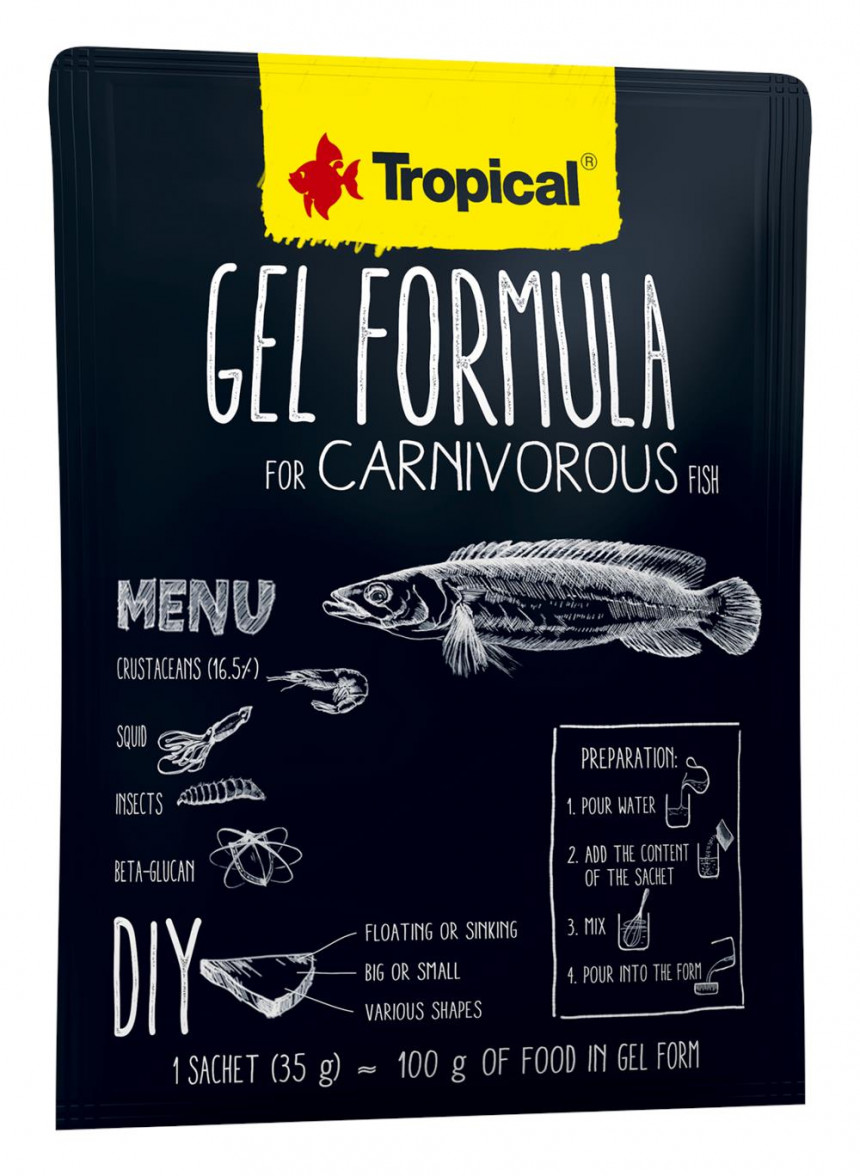 GEL FORMULA FOR CARNIVOROUS FISH 35G