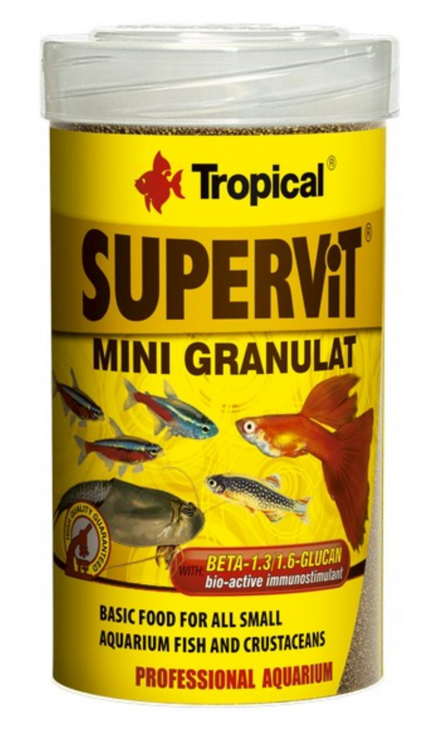 SUPERVIT MINI Hrana za sve vrste tropskih riba u obliku malih granula 100 ml - 65 g