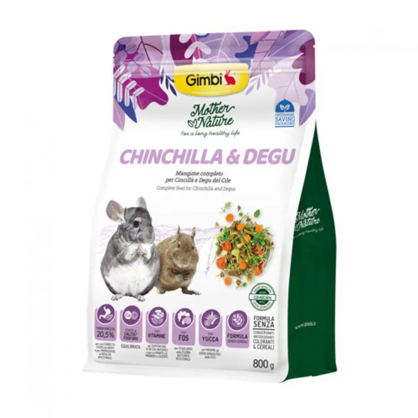 GIMBI MOTHER NATURE HRANA ZA CINCILE I DEGUE 800 g