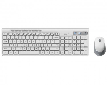 GENIUS SlimStar 8230 Wireless USB YU bela tastatura+ miš