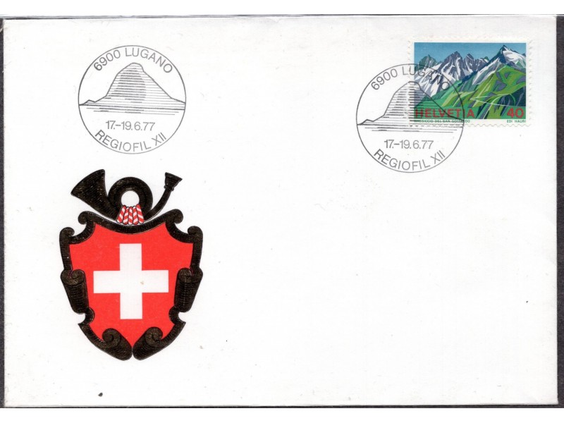 Švajcarska 1977 - Alpi - Prigodan žig