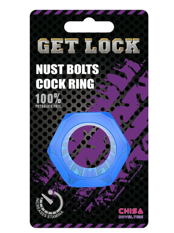 Nust Bolts Cock Ring-Blue, CN100394084 / 1187