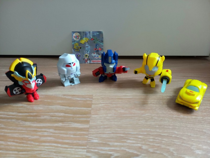 TRANSFORMERS - 5 igracaka (McDonald's - Happy Meal)