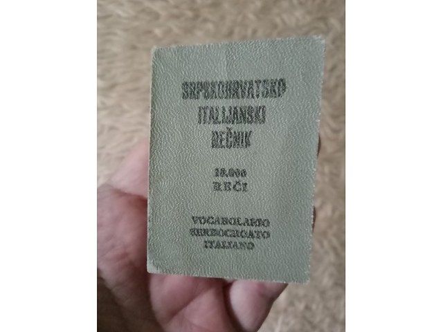Srpskohrvatsko italijanski rečnik 10000 reči