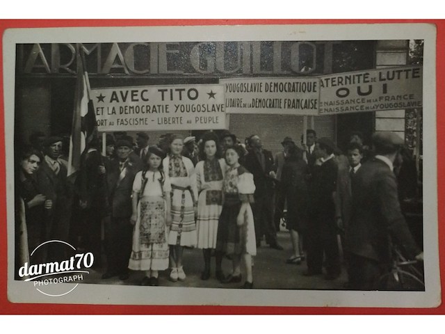 LYON FRANCUSKA 1.MAJ 1946.-PODRŠKA TITU I JUGOSLAVIJI