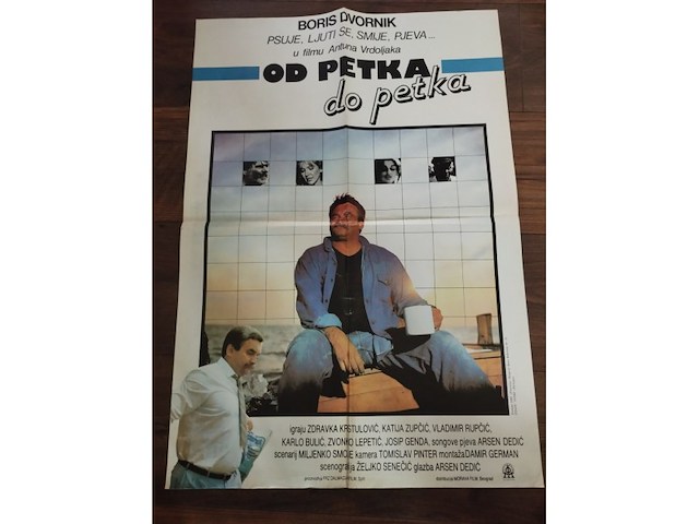 OD PETKA DO PETKA Jugos.film stari FILMSKI PLAKAT