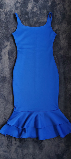 Tamno plava haljinaa