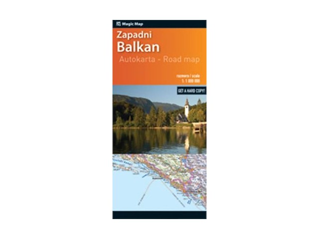 Zapadni Balkan - auto-karta - Više Autora