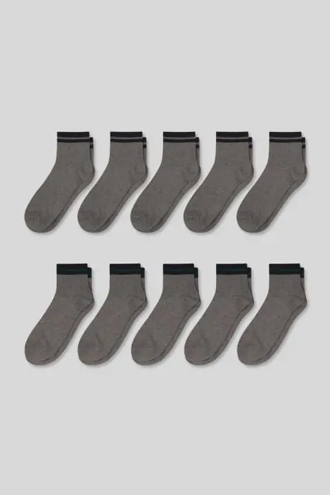 C&A Set muških čarapa, 10 pari, Bež