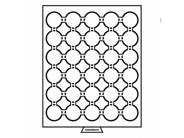 Kaseta BOX 30 polja za kapsule 33mm