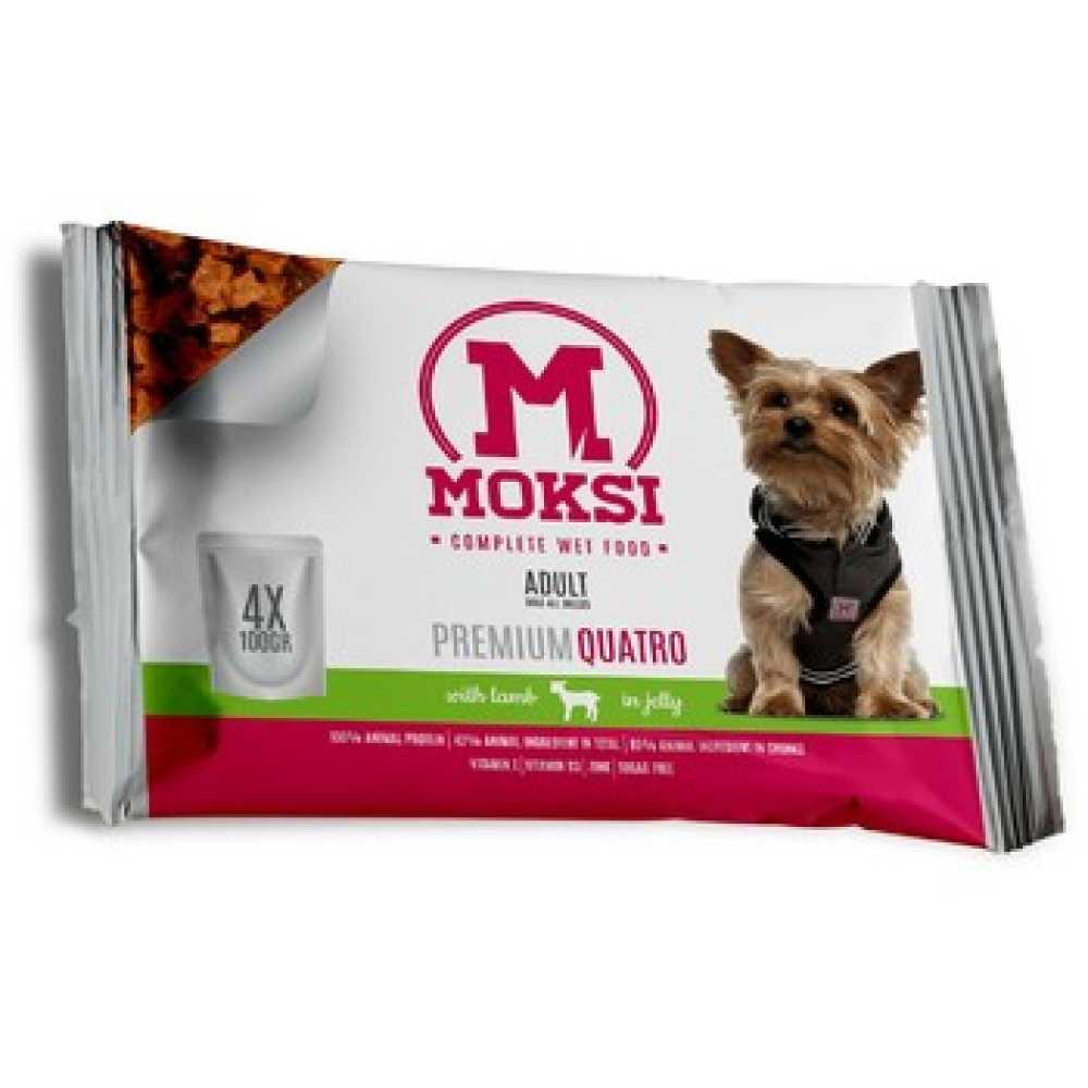 Moksi preliv za pse - Jagnjetina žele 4x100g