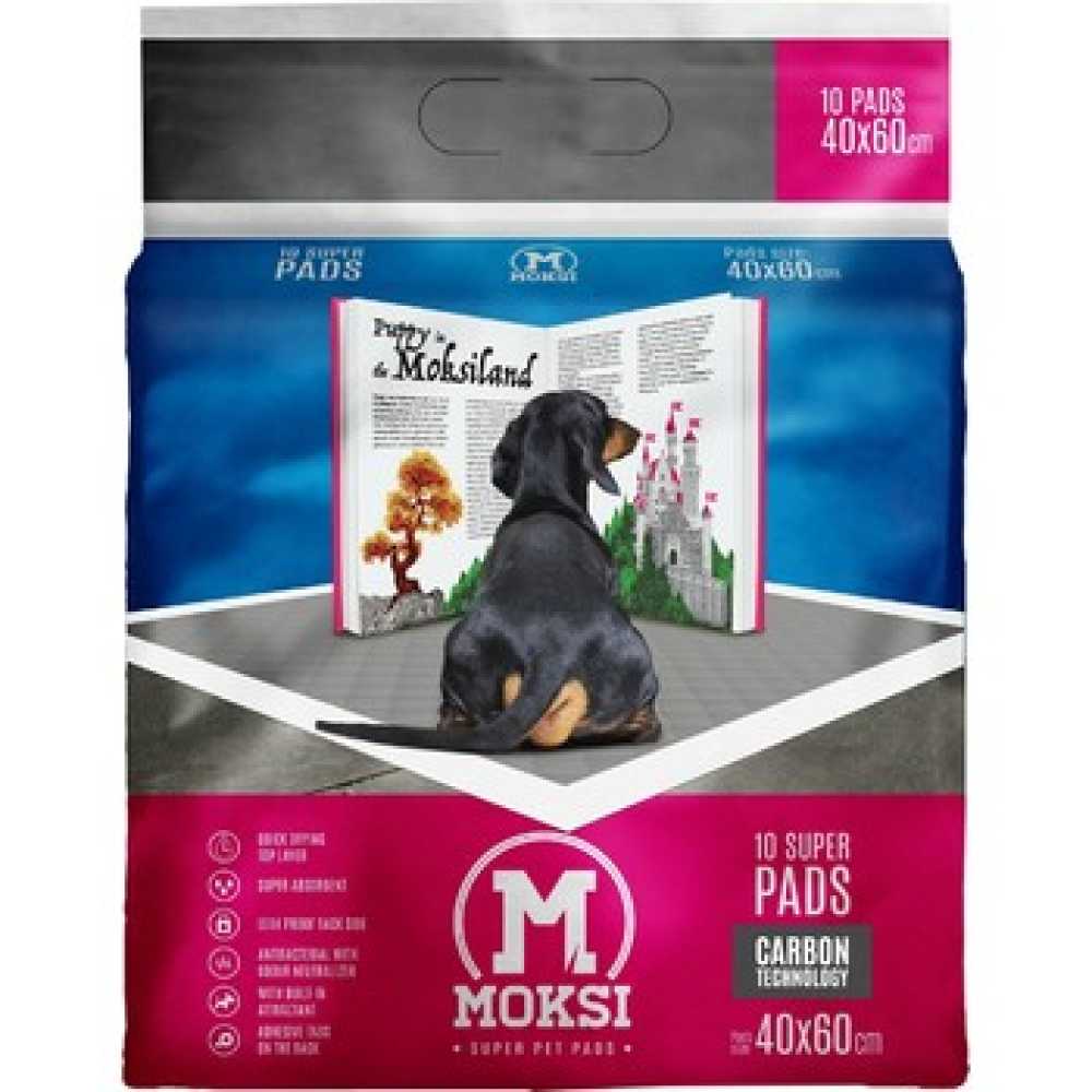 Moksi prostirke za pse Carbon 10kom 60x60cm