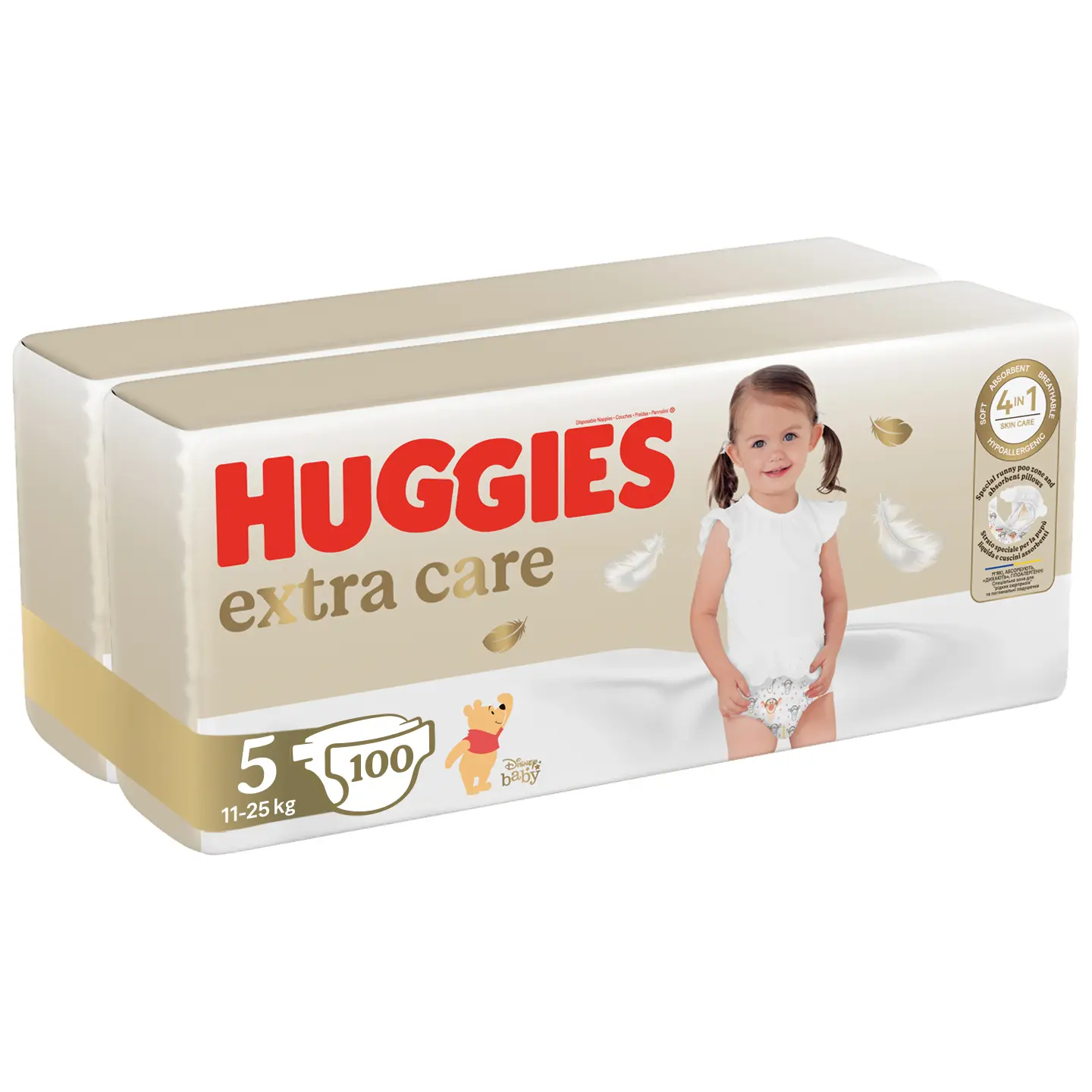 Huggies Duo Pack Pelene Elite Soft Mega, Veličina 5, 15-22kg, 100 komada