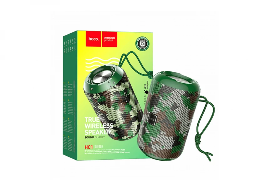 hoco. Bežični zvučnik BT "HC1 Trendy sound" zvučnik - HC1 Camouflage Green