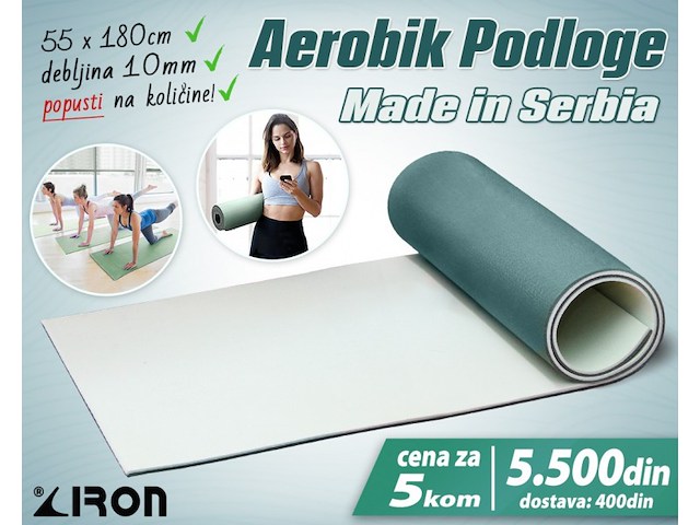 Aerobik podloge Strunjače za yogu Fitness podloge 5kom