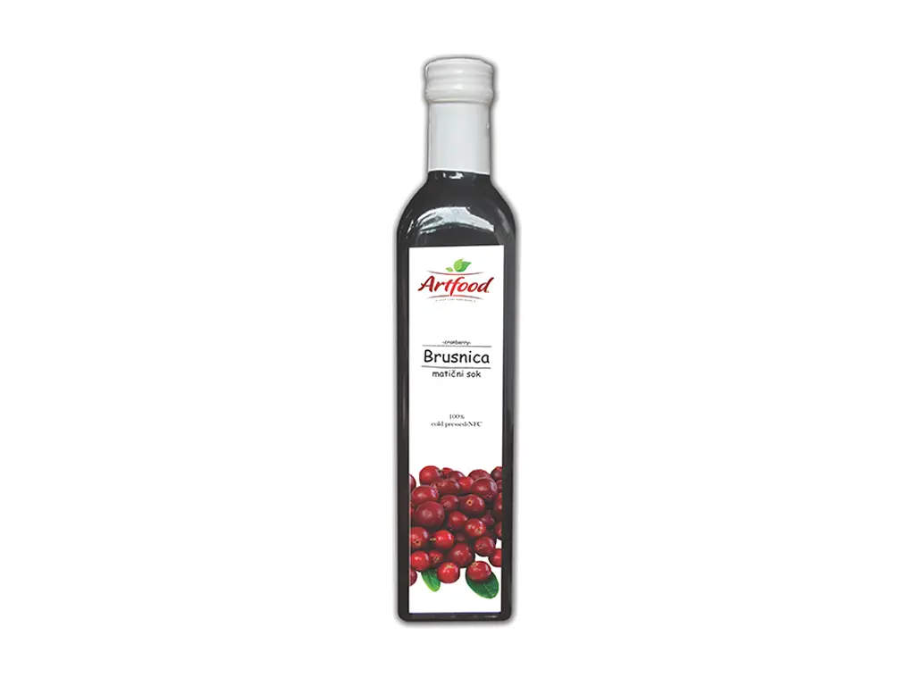 Artfood Matični voćni sok, 100% Divlja brusnica, 250 ml