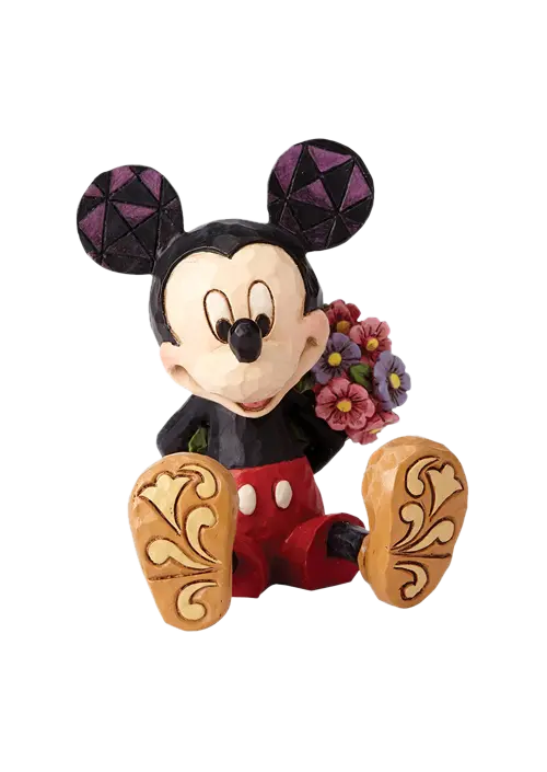 Mickey Mouse with Flowers Mini Figure