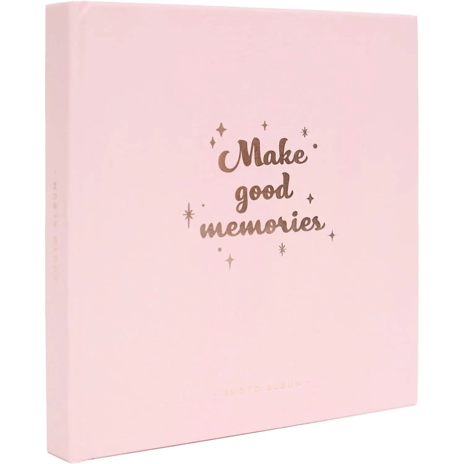 Erik Foto album Make good memories, 16x16x2cm, Roze