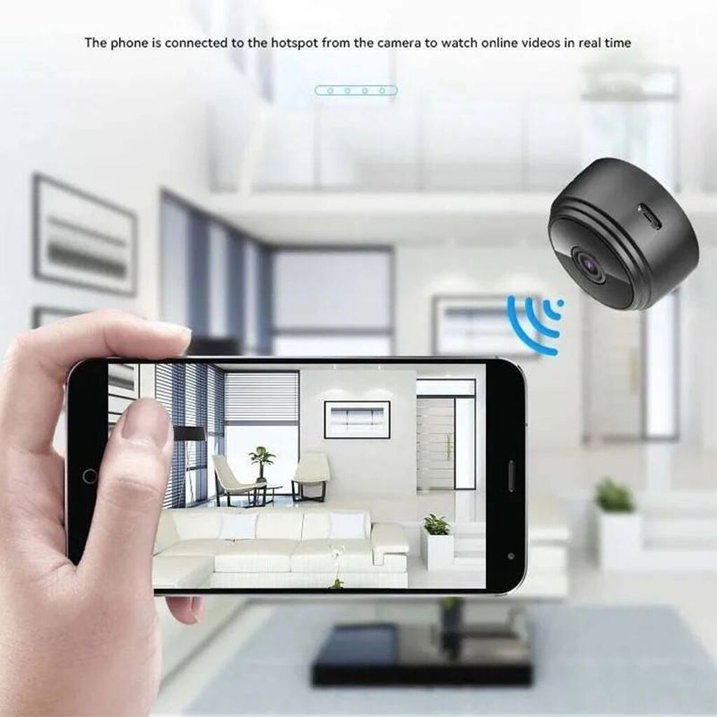 Mini WiFi kamera za video nadzor • Kamera visoke definicije: Snimite