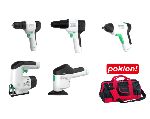 Black+Decker REVSET set REVIVA alata 5 delova + poklon torba