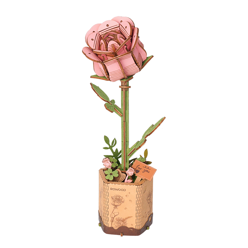 3D puzzle Robotime – Rowood Pink Rose
3D puzzle Robotime – Rowood Pink Rose