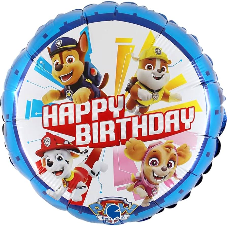 Patrolne šape srećan rođendan balon