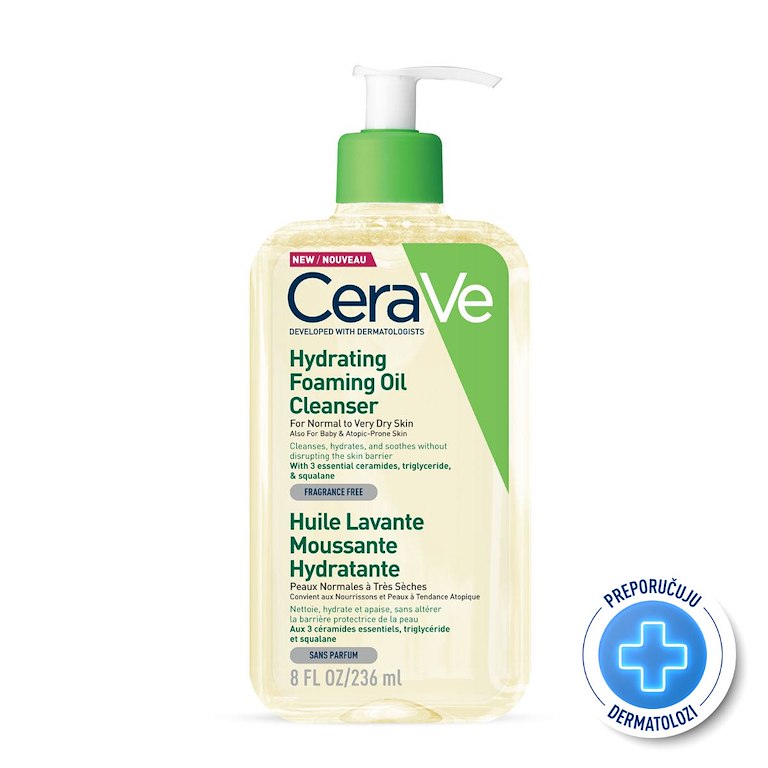 CeraVe Hidratantno ulje za čišćenje za normalnu do izrazito suvu kožu, 236 ml