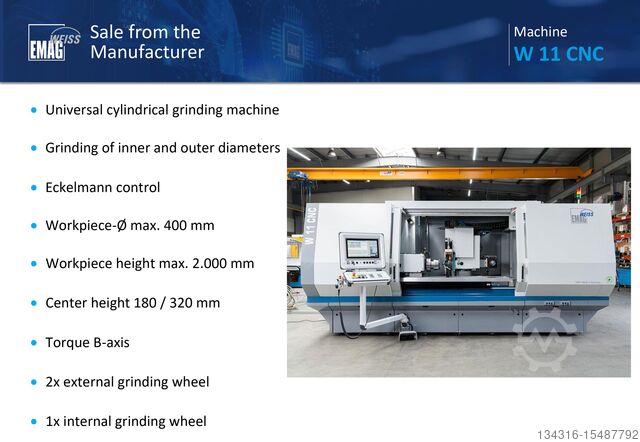 Cilindrični
EMAG Weiss W 11 CNC