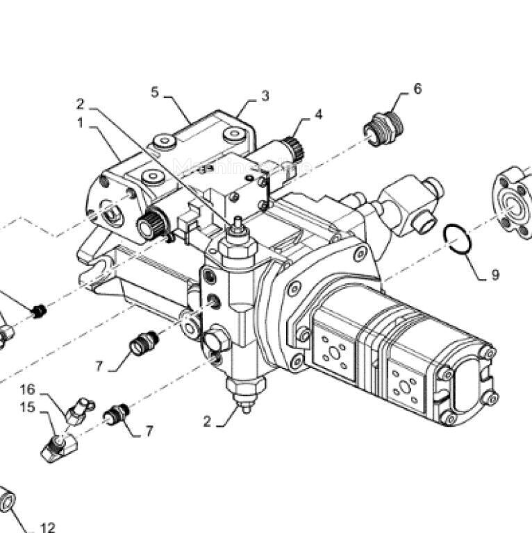 Case 47386377 hidraulična pumpa za DV23 DV23CC DV23CD DV23CE DV23D DV23E DV26 DV26CC DV26CD DV26CE DV26D DV26E građevinske mašine
